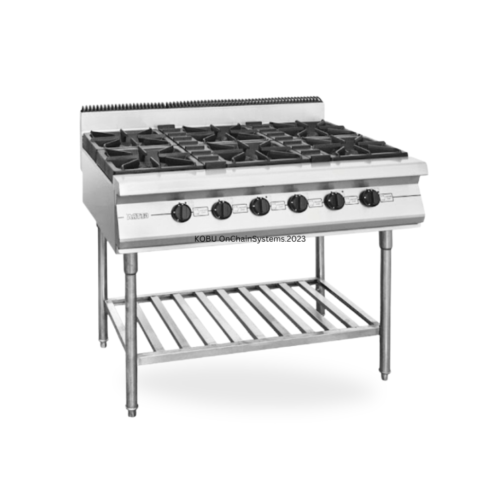 Gas Open Burner 6 Tungku RBD-6 - KOBU HORECA | 食品サービスの供給